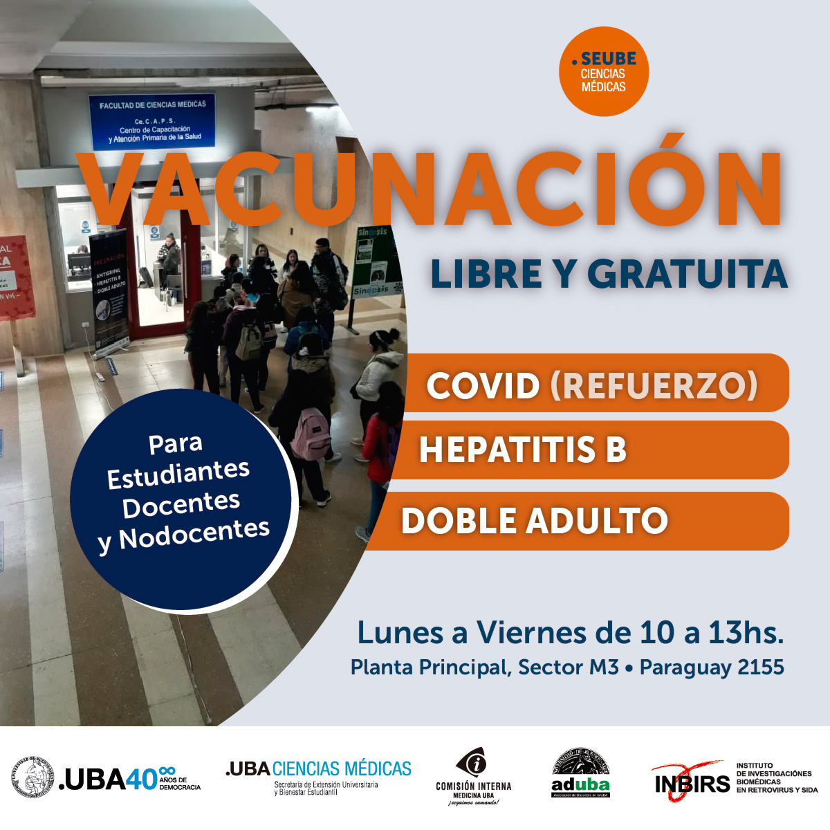 Vacunación Libre y Gratuita | Facultad de Medicina UBA